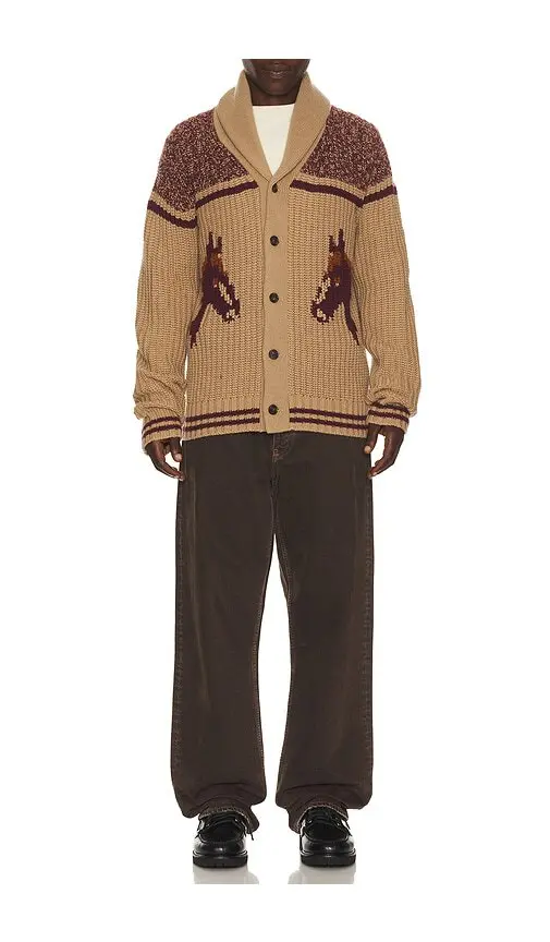 Guest In Residence Rodeo Cardigan In Brown