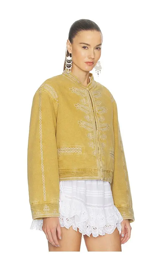 Isabel Marant Étoile Emalia Jacket In Mustard