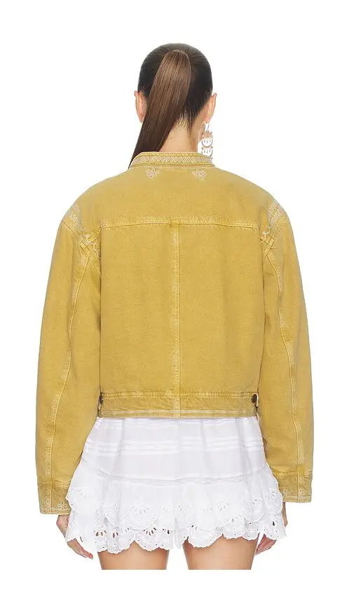 Isabel Marant Étoile Emalia Jacket In Mustard