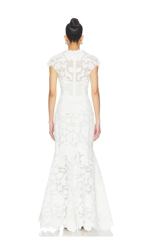 Simkhai Eloisa Embroidered Midi Dress