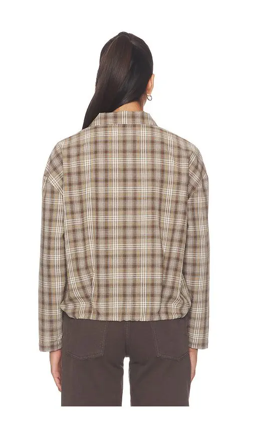 Lna Vivienne Zip Up Jacket In Multi