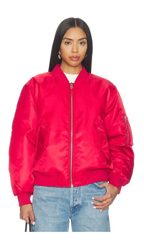 ANINE BING Leon Bomber In Red