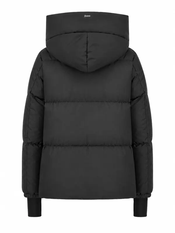 Herno Giubbotto Con Cappuccio - Black