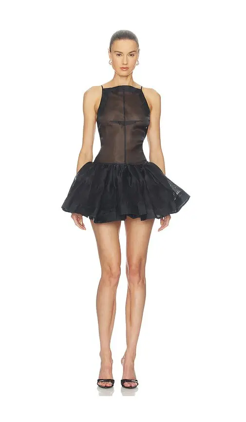 CAMILA COELHO Mariana Mini Dress - Black