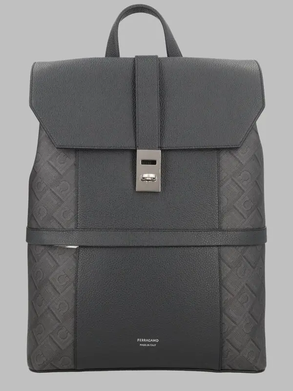 FERRAGAMO Zaino Con Fibbia Gancini