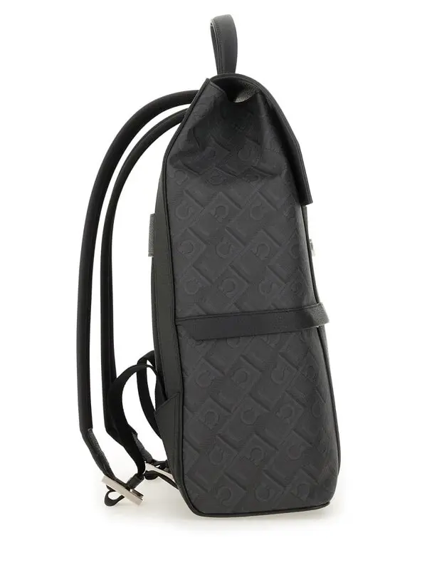 FERRAGAMO Zaino Con Fibbia Gancini - Multicolor