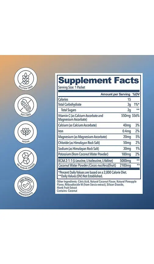 ROOKIE WELLNESS Hydration Bcaa + Electrolytes