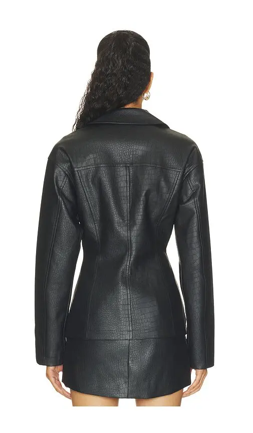 Superdown Caroline Faux Leather Jacket - Black