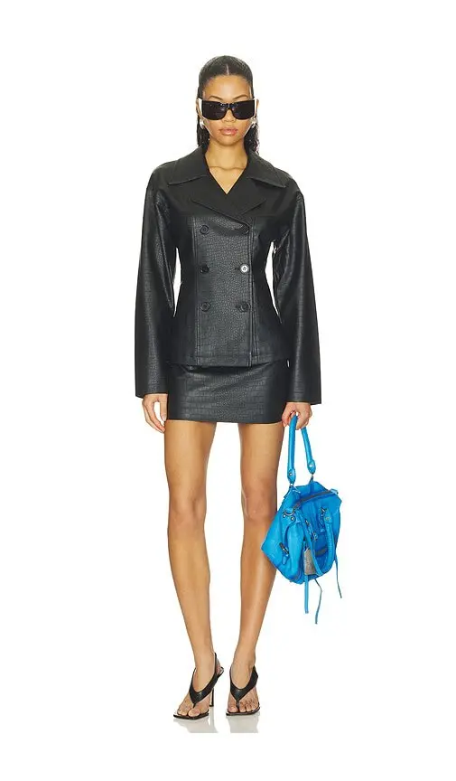 Superdown Caroline Faux Leather Jacket - Black