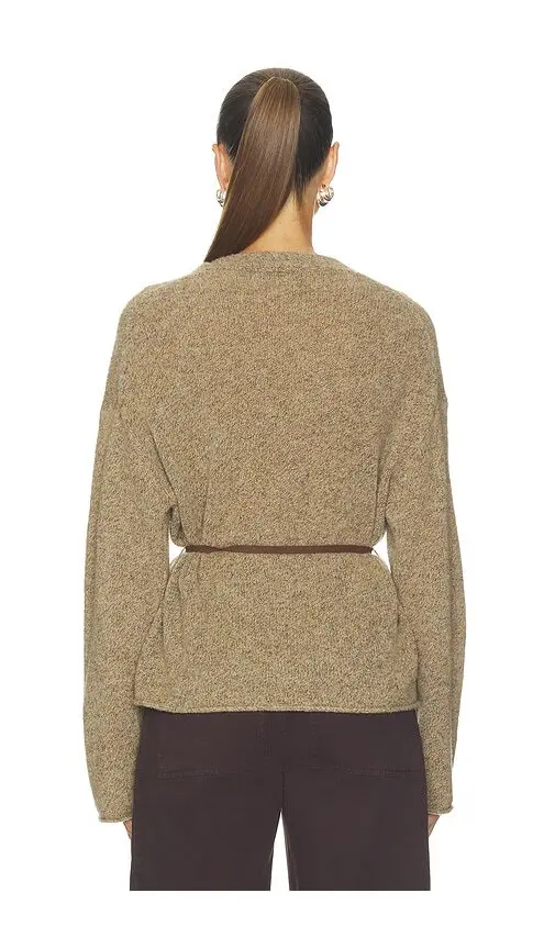 Velvet By Graham & Spencer Alina Wrap Cardigen In Brown