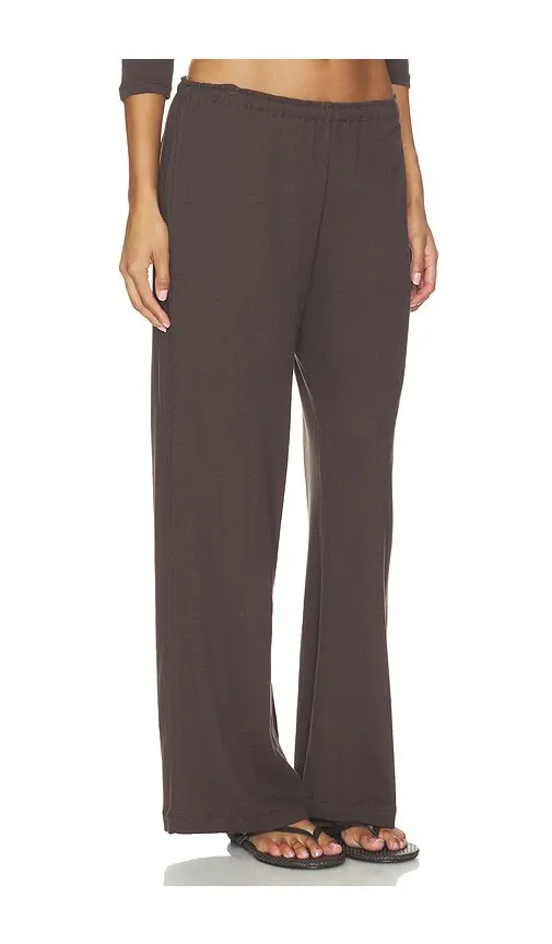 VIR VITA Hilda Pointelle Pant In Chocolate