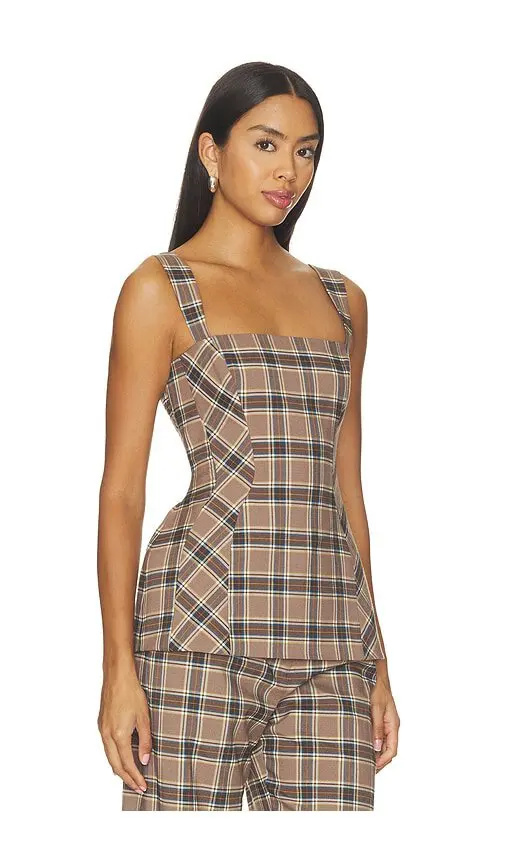 Amanda Uprichard Andreina Top In Brown