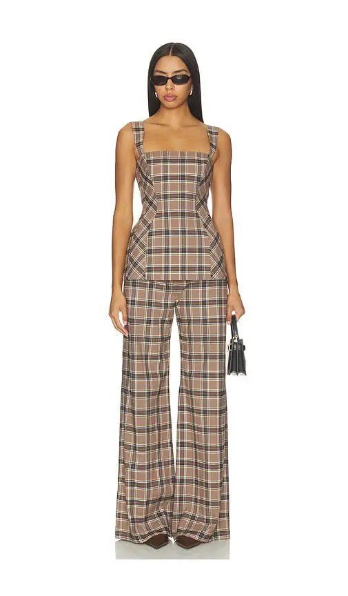Amanda Uprichard Andreina Top In Brown