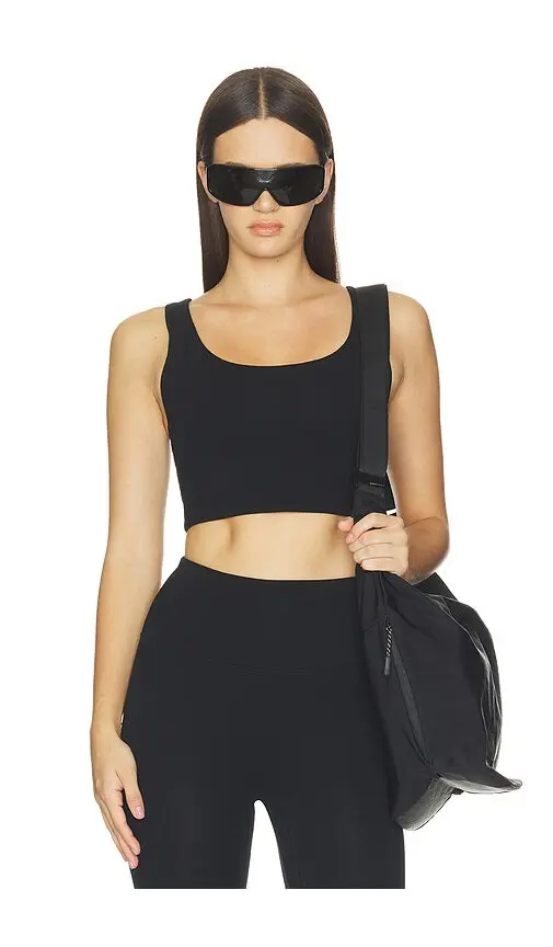 Year Of Ours Cotton Scoop Sports Bra - Black