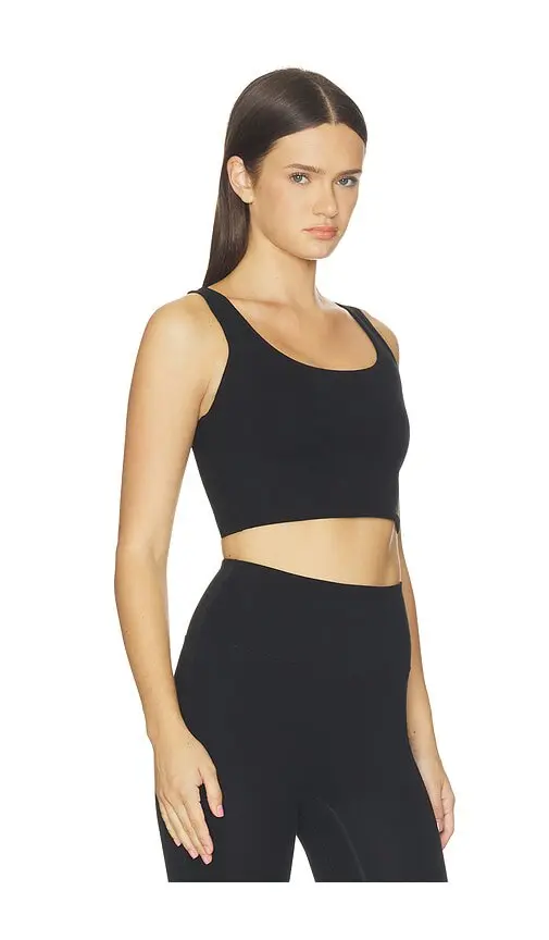 Year Of Ours Cotton Scoop Sports Bra - Black