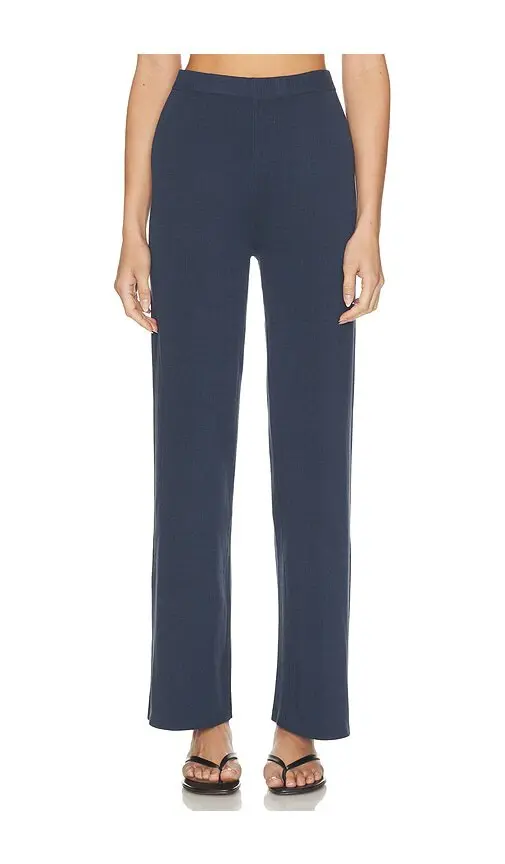 4TH & RECKLESS Mirabelle Knitted Trousers - Navy
