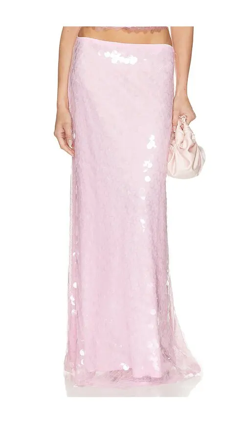 SNDYS. X Calliope Maxi Skirt - Pink