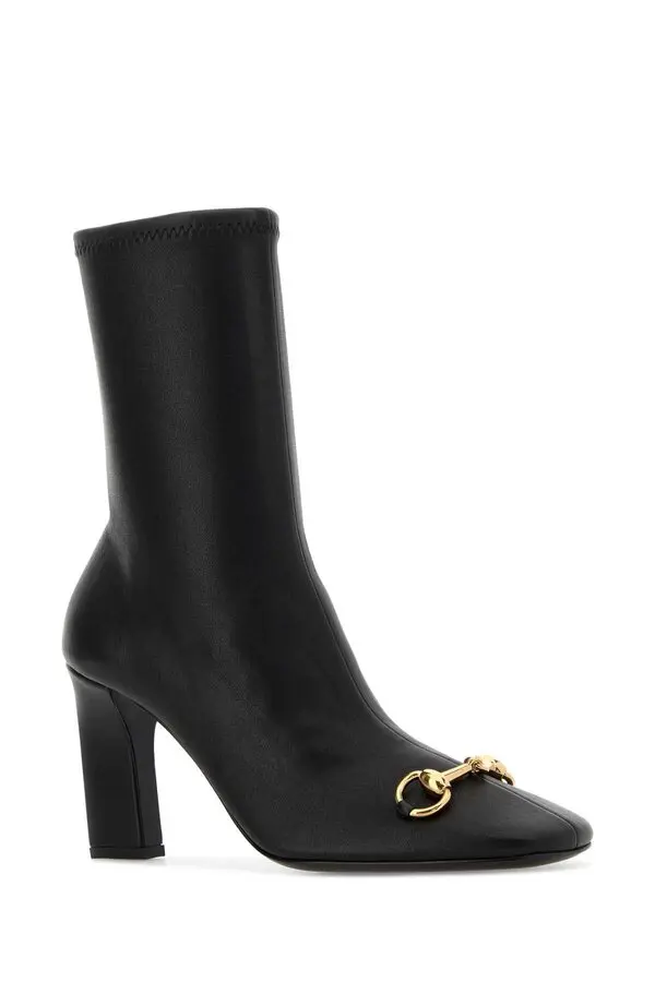 Gucci Leather Signora Ankle Boots