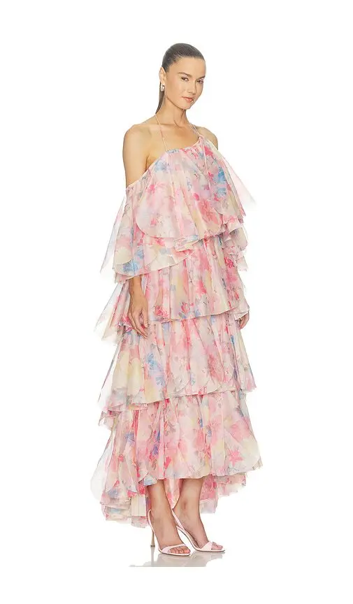 LA FUORI Elysian Pastel Pleasance Dress In Multi