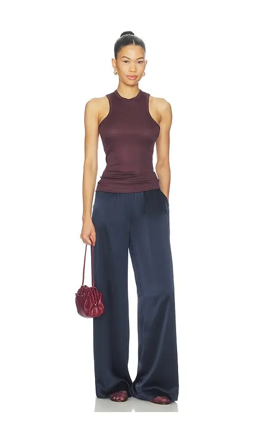 AGOLDE Andre Tank Top In Burgundy