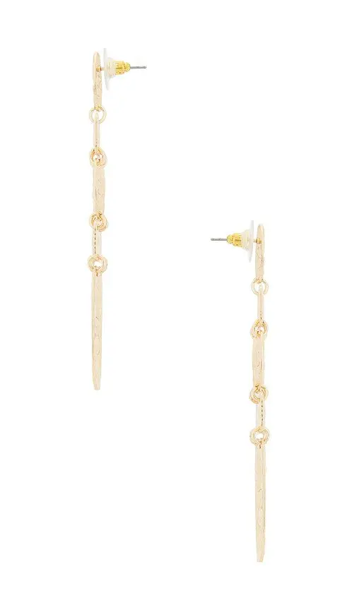 8 Other Reasons Tiered Drop Earrings In Metallic