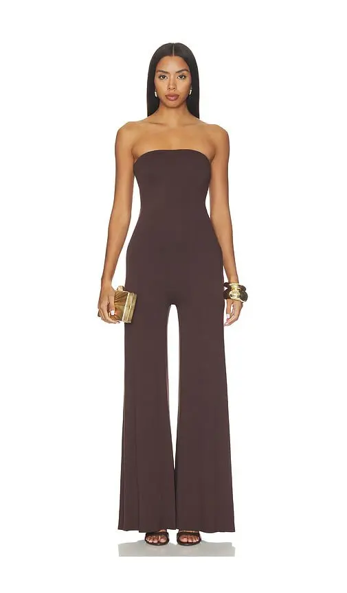 AFRM Nicola Jumpsuit In Chocolate
