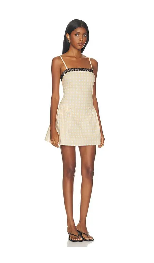 WeWoreWhat Vintage Poplin Mini Dress In Beige