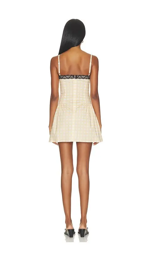 WeWoreWhat Vintage Poplin Mini Dress In Beige