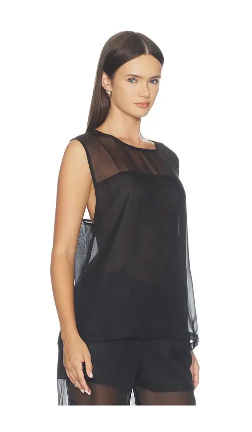 WeWoreWhat Sheer Boxy Tank Top