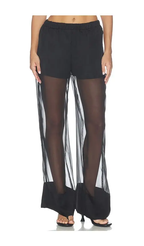 WeWoreWhat Pull On Sheer Trouser Pant