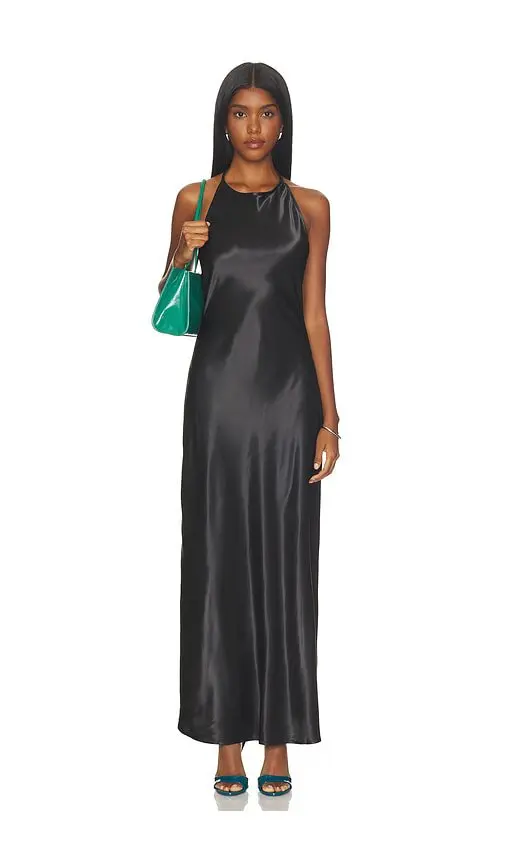 WeWoreWhat Backless Halter Dress - Black