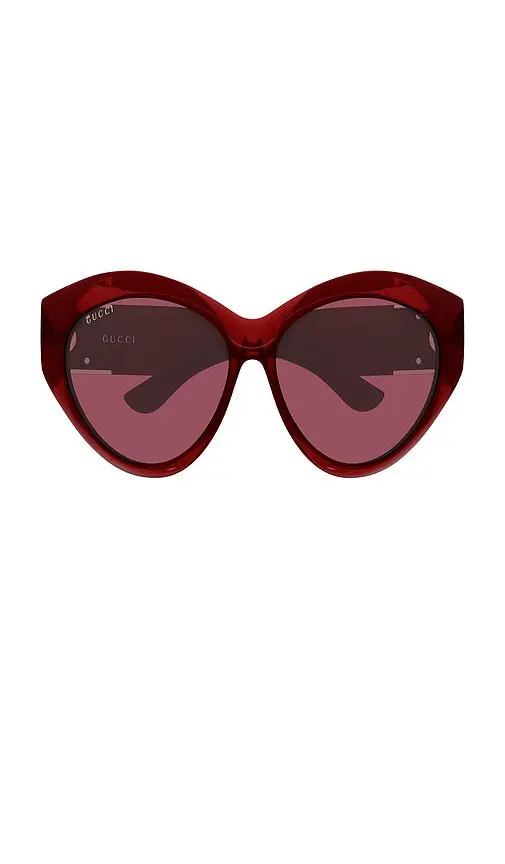 Gucci Cat Eye Sunglasses - Red