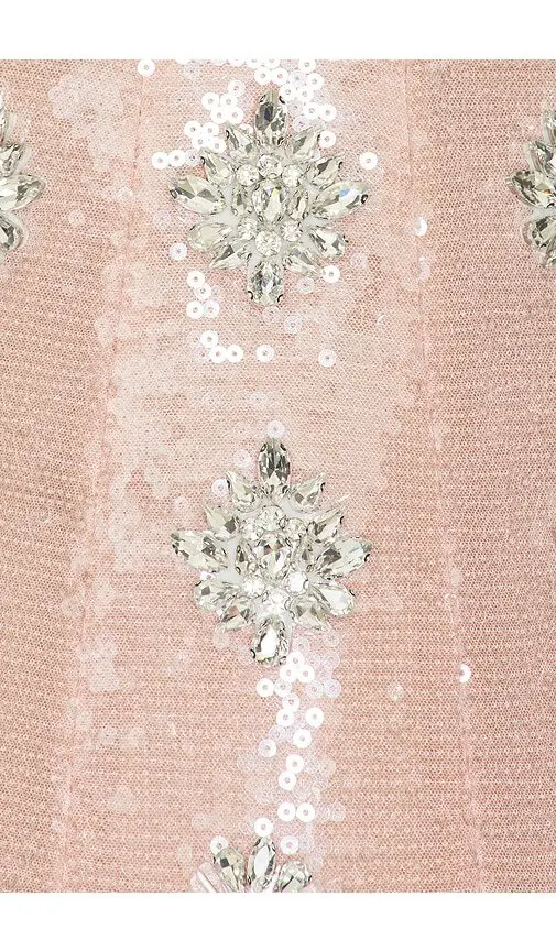 BRONX BANCO Diamond Embellished Maraya Mini Dress