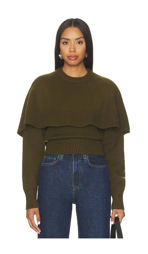 Ronny Kobo Evian Knit Sweater - Olive