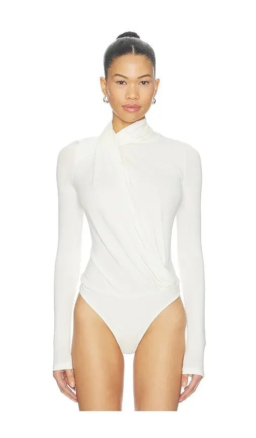 Citizens Of Humanity Sculptural Bodysuit In Ivory