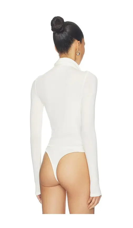 Citizens Of Humanity Sculptural Bodysuit In Ivory