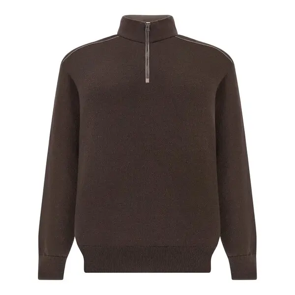 Paul & Shark Wool Half-zip Sweater With Typhoon® Platinum Details