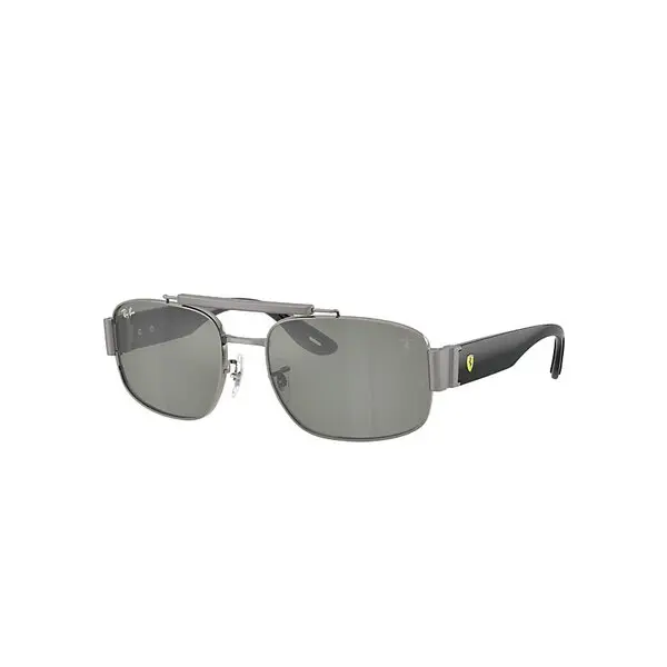 Ray-ban Rb3797m Scuderia Ferrari Collection Sunglasses Frame Green Lenses - Grey
