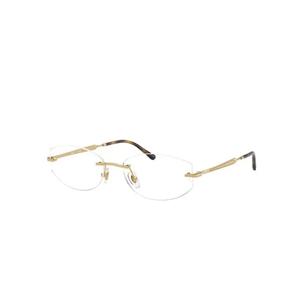 Ray-ban Rb3792v Optics Eyeglasses Frame Clear Lenses - Gold