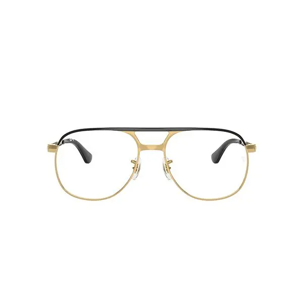 Ray-ban Bill Max Optics Eyeglasses Frame Transparent Lenses Polarized - Gold