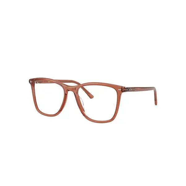 Ray-ban Rb5455 Optics Eyeglasses Frame Lenses Polarized - Transparent Brown