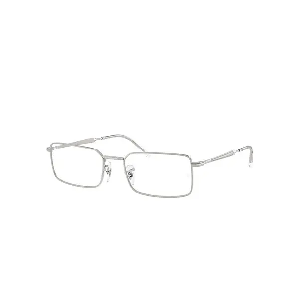Ray-ban Rb6557 Optics Eyeglasses Frame Transparent Lenses Polarized - Silver