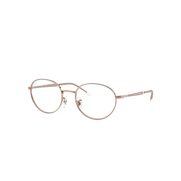Ray-ban Rb6558 Optics Eyeglasses Frame Transparent Lenses Polarized - Copper