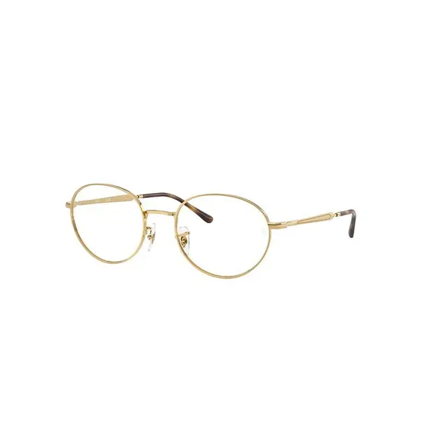 Ray-ban Rb6558 Optics Eyeglasses Frame Transparent Lenses Polarized - Gold