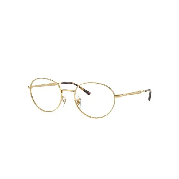 Ray-ban Rb6558 Optics Eyeglasses Frame Transparent Lenses Polarized - Gold
