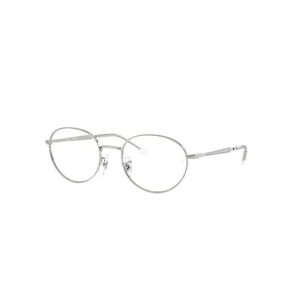 Ray-ban Rb6558 Optics Eyeglasses Frame Transparent Lenses Polarized - Silver