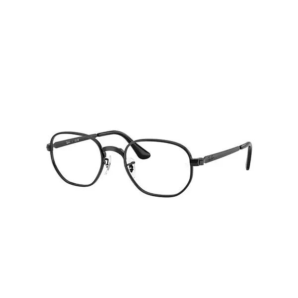 Ray-ban Hexagonal Max Optics Eyeglasses Frame Transparent Lenses Polarized - Black
