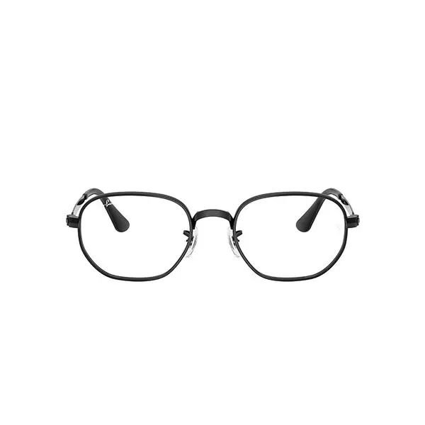 Ray-ban Hexagonal Max Optics Eyeglasses Frame Transparent Lenses Polarized - Black