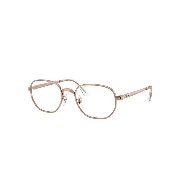 Ray-ban Hexagonal Max Optics Eyeglasses Frame Transparent Lenses Polarized - Copper