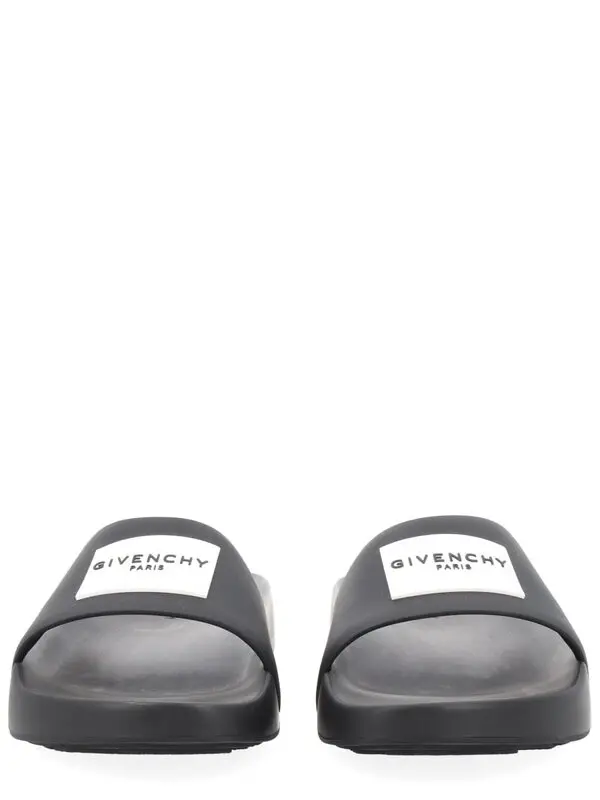 Givenchy Sandalo Slide Label - Black